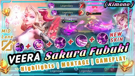 Aov Veera Kimono Veera New Skin Veera Sakura Fubuki Arena Of
