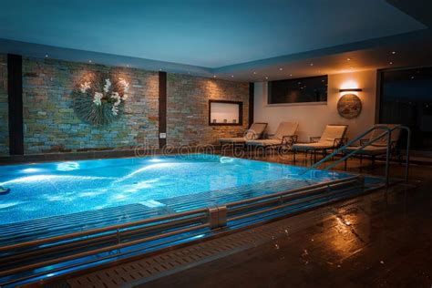 Luxury Hotel Indoor Swimming Pool Zermatt Switzerland Editorial