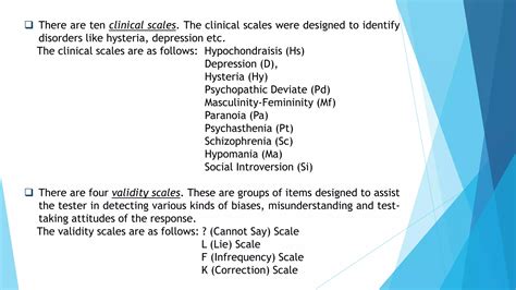 Minnesota Multiphasic Personality Inventory Mmpi Pptx
