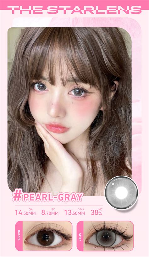 Kính áp tròng Starlens 6 tháng lens 1 cặp tròng kính xanh tròng kính nâu đường kính 14 2 14 5