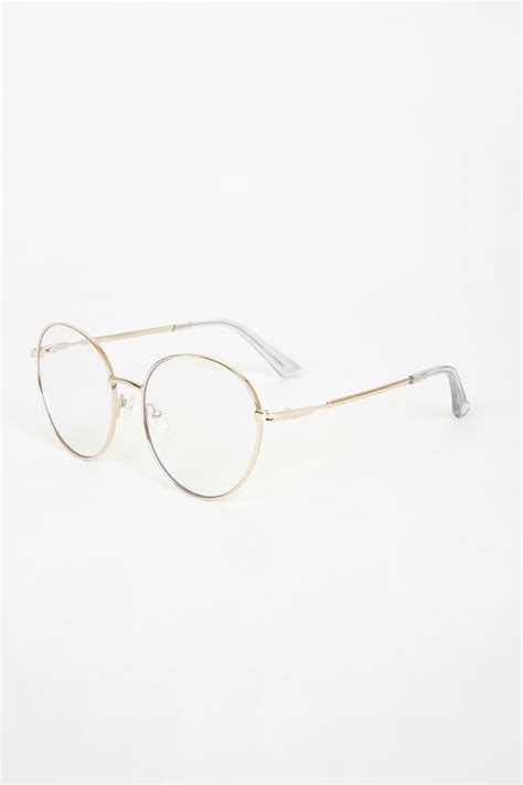 Blue Light Glasses Round Glasses Gold Oversized Glasses Lulus