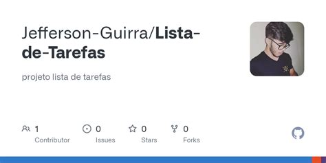 Github Jefferson Guirra Lista De Tarefas Projeto Lista De Tarefas