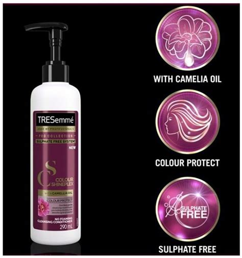 شامپو نرم کننده بدون سولفات ترزمه مخصوص موهای رنگ شده Tresemme Sulfate