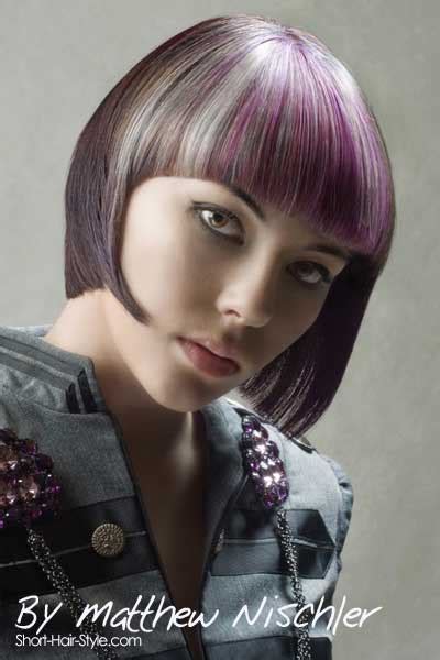 Graduated Bob Hairstyle With Full Bangs