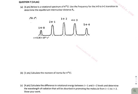 Solved Question 7 14 Pts A 6 Pts] Below Is A Rotational