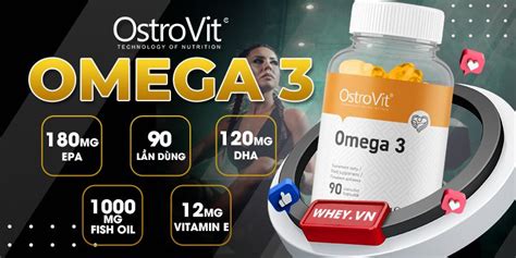 Ostrovit Omega 3 90 viên WHEY VN Thực Phẩm Bổ Sung Dinh Dưỡng Thể Hình