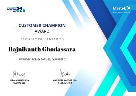 Rajnikant G On Linkedin Customerchampion Mastek Evosys Work Ebs Customerchampion 23