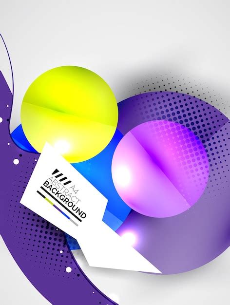 Premium Vector Abstract Circles Hitech Futuristic Background