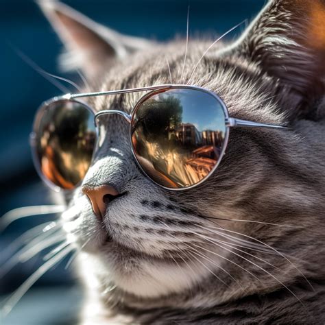 Download Ai Generated Cat Sunglasses Royalty Free Stock Illustration