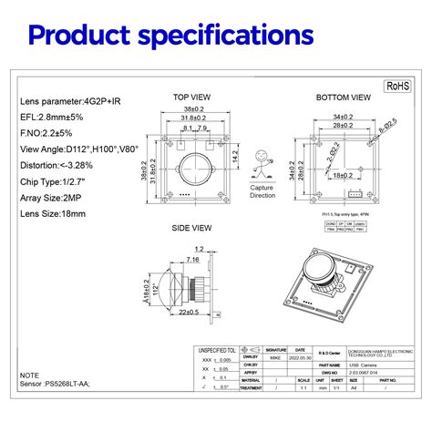Wholesale Economic WDR P USB Camera Module Manufacturer And Supplier Hampo