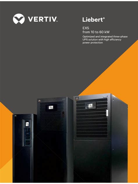 Liebert Exs 10 60kva Brochure Pdf