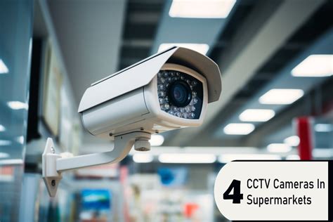 Cctv Cameras In Supermarkets Security Or Surveillance Systems In Shops