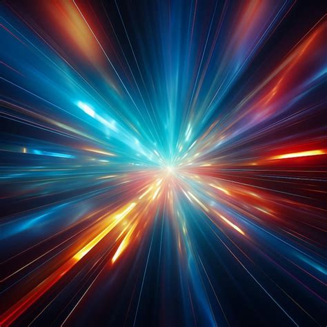 Cyberpunk Light Trails In Motion Or Light Light Motion Trails Abstract
