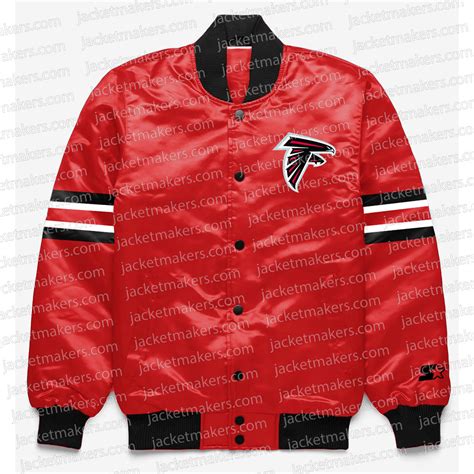 Nfl Starter Red Atlanta Falcons Button Down Jacket