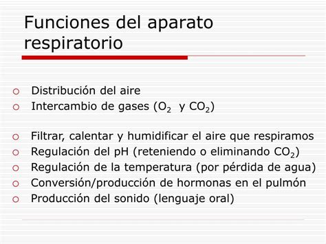 Ppt Fisiología Fisiopatología Sistema Respiratorio Powerpoint