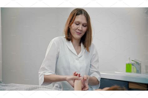 Female Smiling Massage Therapist People Images ~ Creative Market