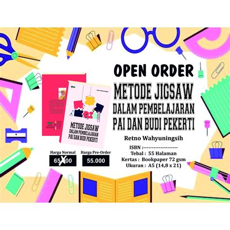 Jual Metode Jigsaw Dalam Pembelajaran Pai Dan Budi Pekerti Shopee