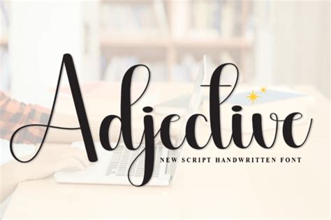 Adjective Font By Andikastudio · Creative Fabrica