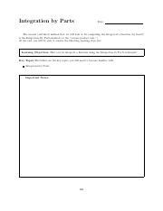 Integration By Parts Learn How To Integrate Functions Using Course Hero