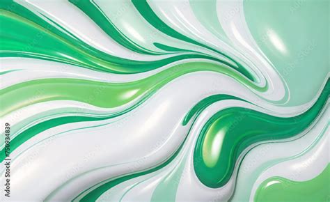 추상 수채색 페인트 배경 그림 부드러운 파스텔 녹색 아쿠아마린 색상과 황금색 선 액체 대리석 종이 질감 배너 질감 Illustration Stock Adobe Stock