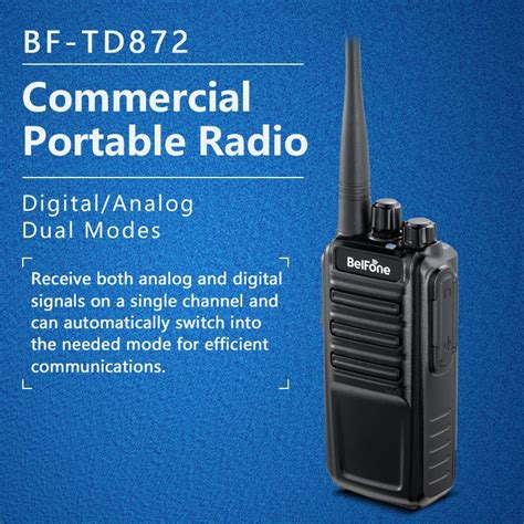 Belfone Portable Radio Bf Td872 Dmr Radio 15km For Public Security