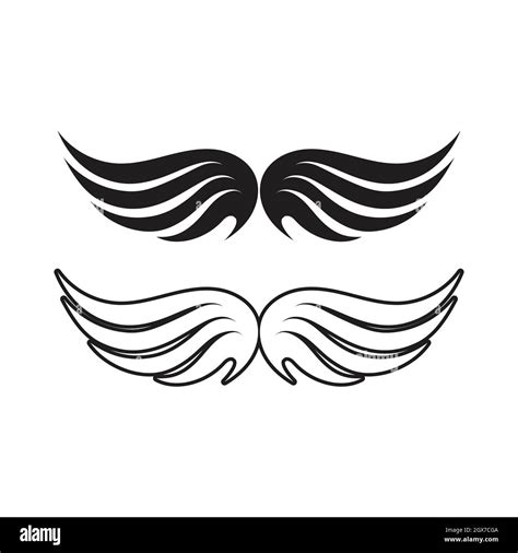 Falcon Wing Logo Template Vector Stock Vector Image Art Alamy