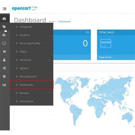 Opencart Remove Downloads From Front And Back End