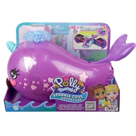 Jual Polly Pocket Sparkle Cove Adventure Narwhal Adventure Boat Playset