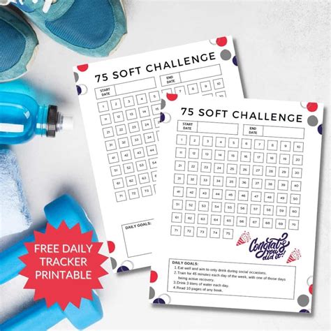 75 Soft Challenge Is It Right For You Free Printable Tracker
