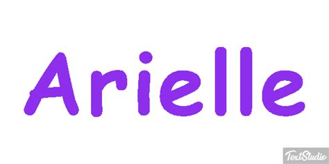 Arielle Name Animated  Logo Designs