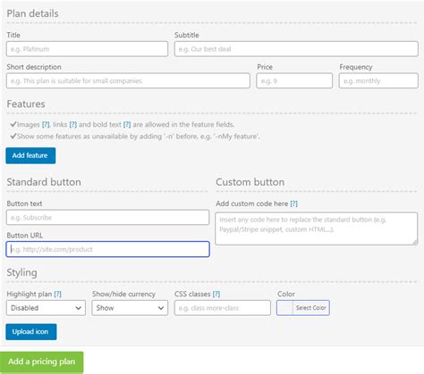 how to create wordpress pricing tables in 5 simple steps