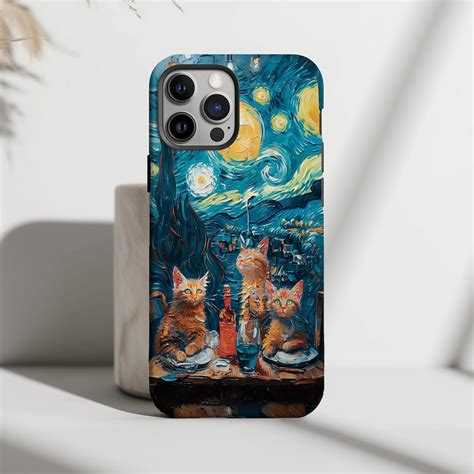 Cute Cat Phone Case Etsy