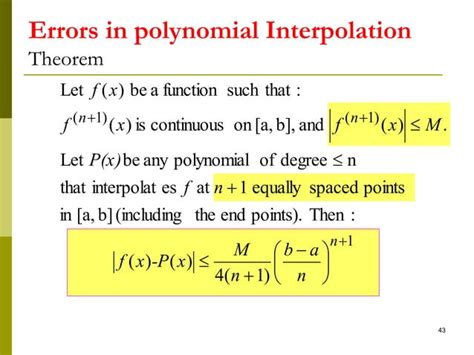 Lagrange And Newton Divided Differences Ppt