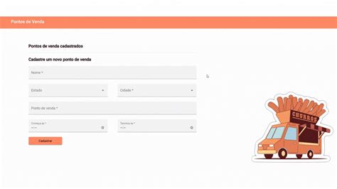 GitHub Daniflav94 API IBGE Página de cadastro de ponto de venda que