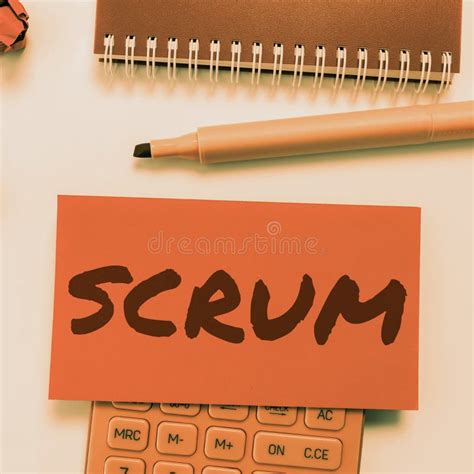 Text Sign Showing Scrum Business Approach Handwriting As Distinct From Print Written Characters