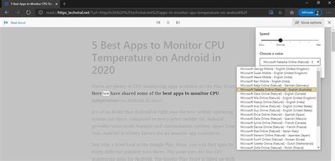 How To Enable Use The Read Aloud Feature Of Microsoft Edge