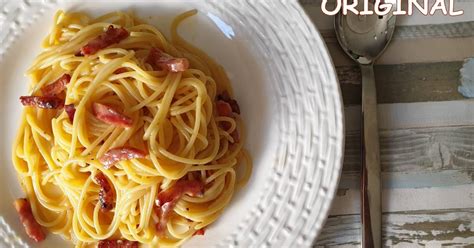 Carbonara original sin nata Cocina y recetas fáciles