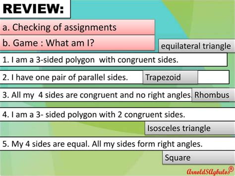 Math 5 Ppt Q3 W3 Lesson 63 Properties Of Polygons Regular And Irregular Polygons 1 Ppt