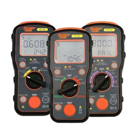 Socket And See Sft Pro Kit Rcd Pro Rcd Tester Irc Pro Insulation Tester Pdl Pro Loop Tester