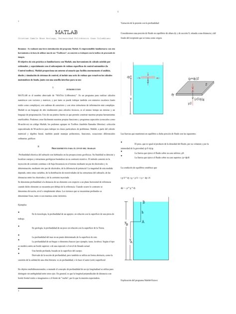 Matlab Pdf Matlab Matriz Matemáticas