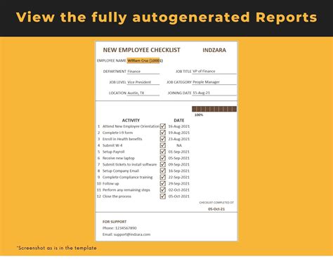 Hr Onboarding Dashboard Excel Template Etsy