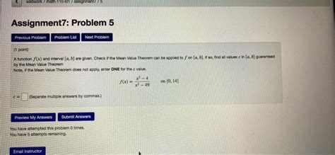 Solved Webworkmath 110 101 Assignment 5 Assignment7