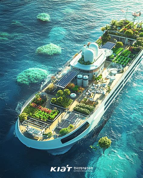 Kiat 🔍미리보는 산업혁신 🚢 자율운항선박사업 친환경을 가득 담고 바다를 나선 전기 선박 🌳 우리 삶에 편안함을 주는 수송 선박에서는 많은 매연과 유해 물질이