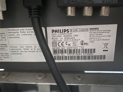 Fernseher - Philips uvsh lc320w01-sl06 - gebraucht | Kaufen auf Ricardo