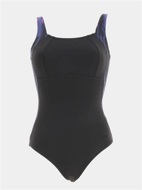 Maillot De Bain Natation Gainant Noir Femme Speedo Wimod