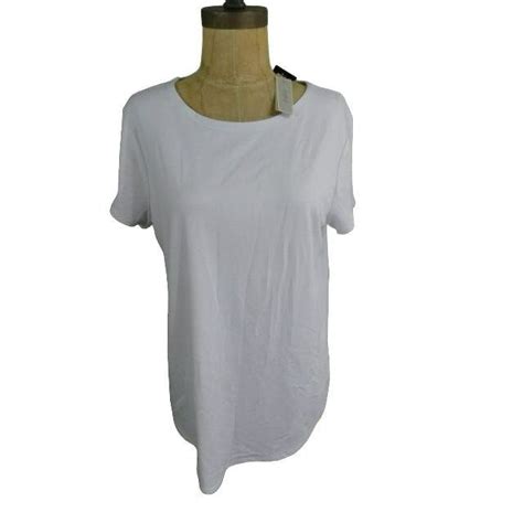 Other Cupio Size Xl White Stretch Short Sleeve Blouse Top Nwt Grailed