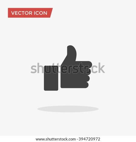 Like Icon Trendy Flat Style Isolated Stock Vector Royalty Free