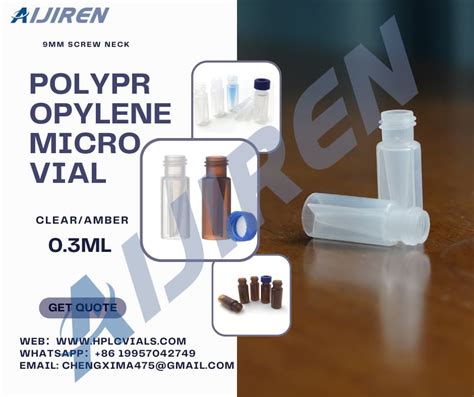 Polypropylene Micro Vial Aijiren Autosampler Vials
