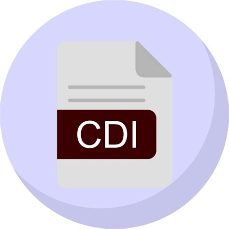 Cdi File Format Flat Bubble Icon 44194051 Vector Art At Vecteezy