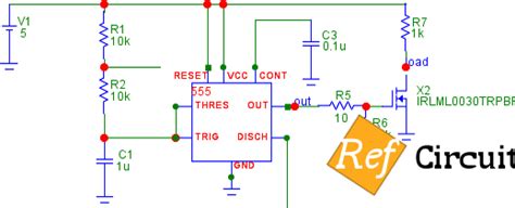 Simple Led Blinking Pulse Generator Circuit With Simulation And Pcb Refcircuit